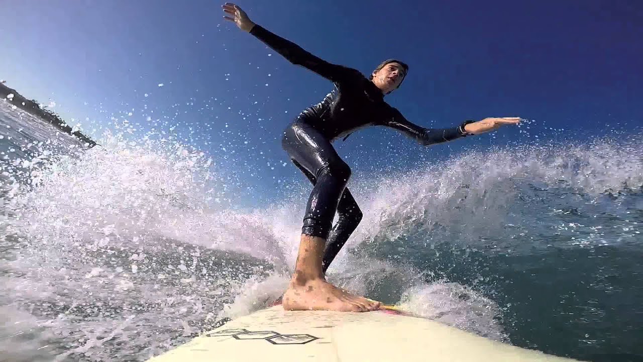Surf GoPro hero 4 silver HD - YouTube