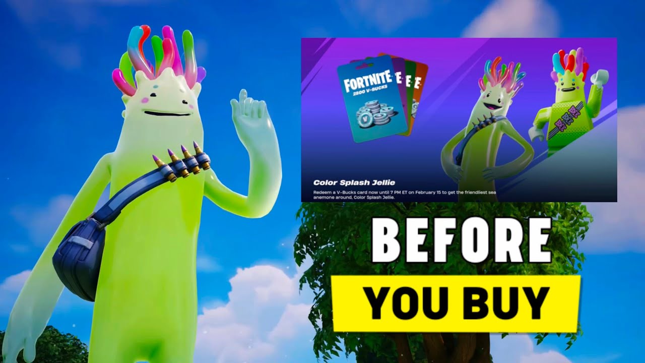 “FREE” COLOR SPLASH JELLIE SKIN GAMEPLAY | BEFORE YOU CLAIM - YouTube