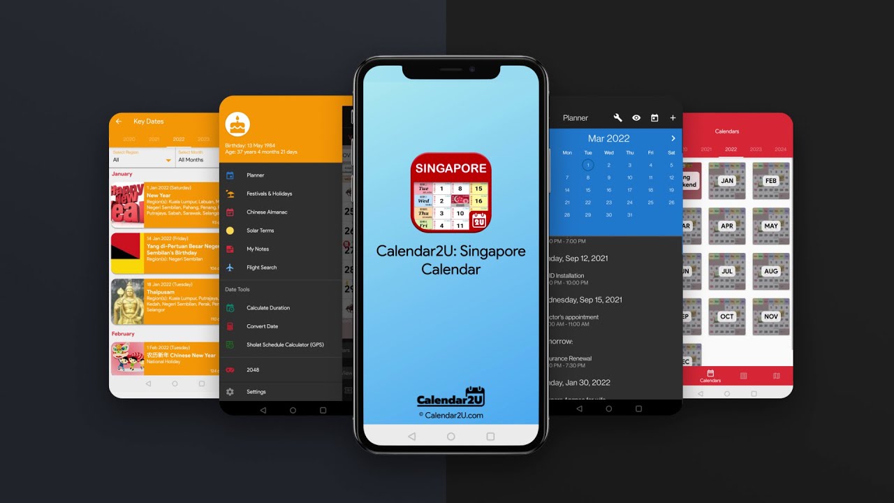 Calendar2U Singapore Calendar app promo video - YouTube