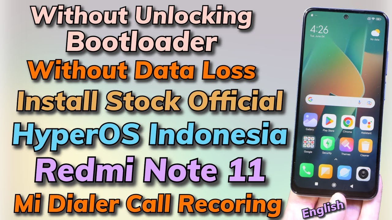 Install Indonesia Stock Official HyperOS on Lock Bootloader Redmi Note ...