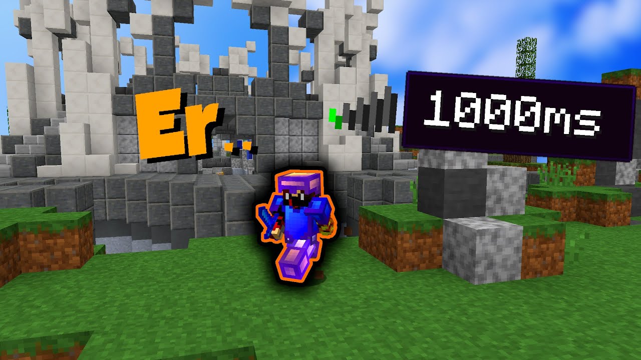 Playing Minecraft With 1000 ms... - YouTube