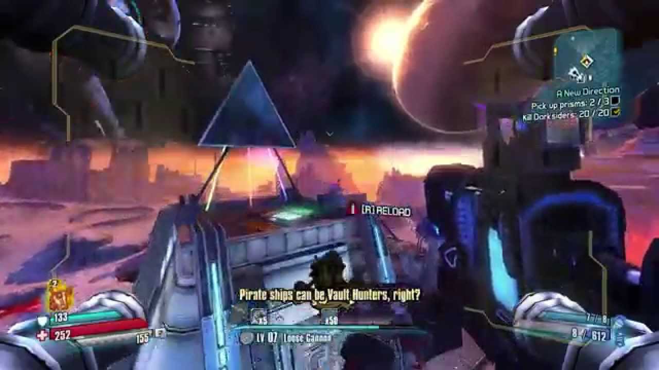 Borderlands - The Pre Sequel Fragtrap Pirate Ship Mode (1080p) - YouTube