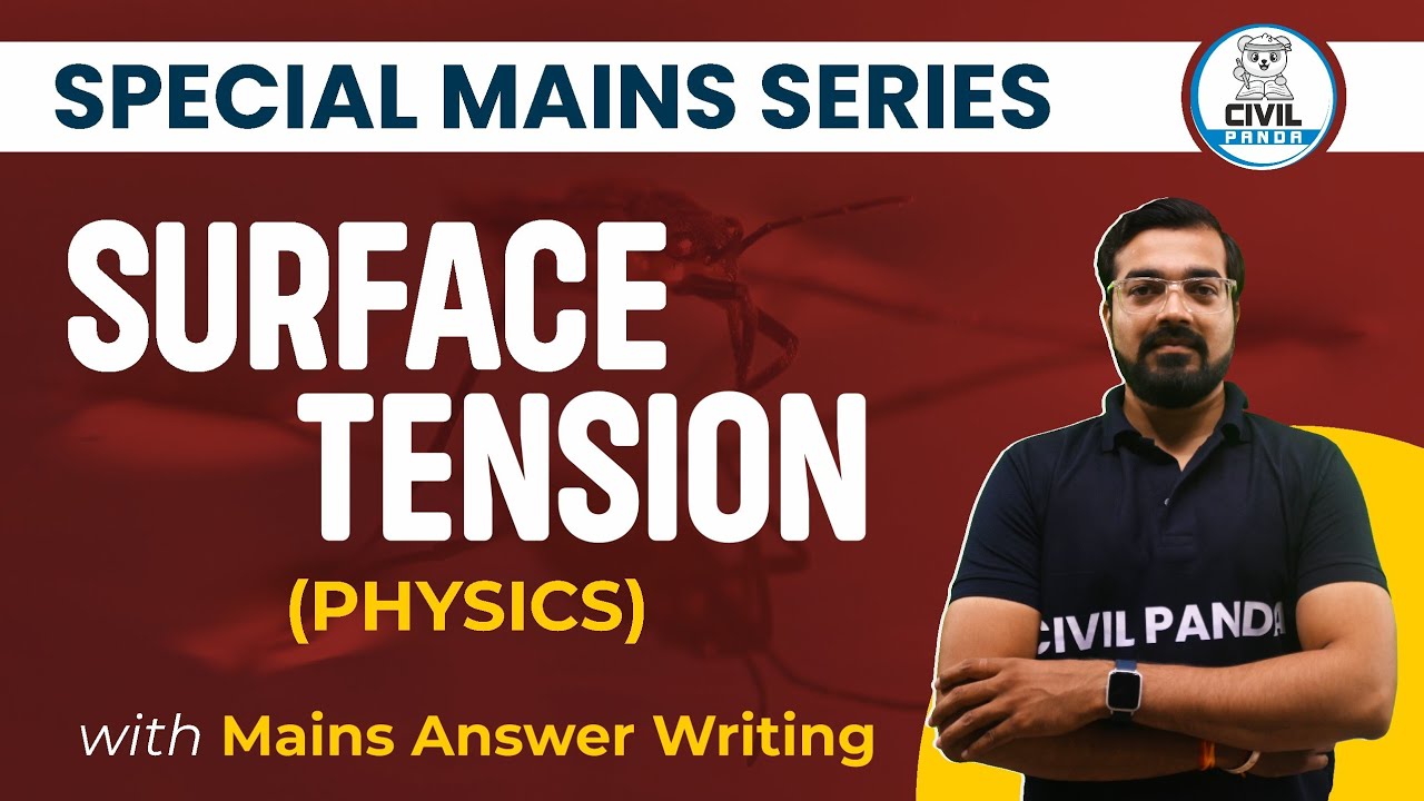 L - 20 Surface Tension / Hydrodynamics | Mains Special Series | CIVIL ...