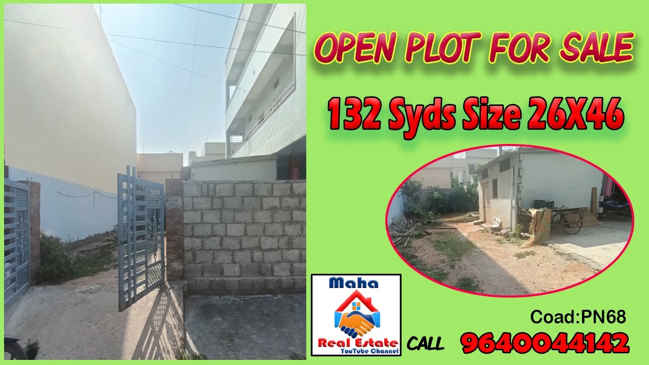 132Syds Size 26X46 West Face Open Plot For Sale In Hyderabad # ...