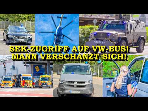 +++ SEK-ZUGRIFF IM VW-BUS | MANN MIT SPIELZEUGPISTOLE VERSCHANZT +++ SEK | SURVIVOR | 2 HUBSCHRAUBER