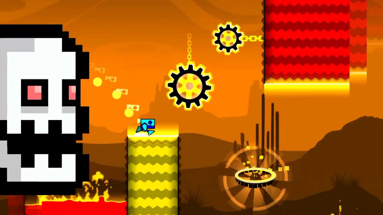 Press Start Geometry Dash Full Version 100% Complete - YouTube