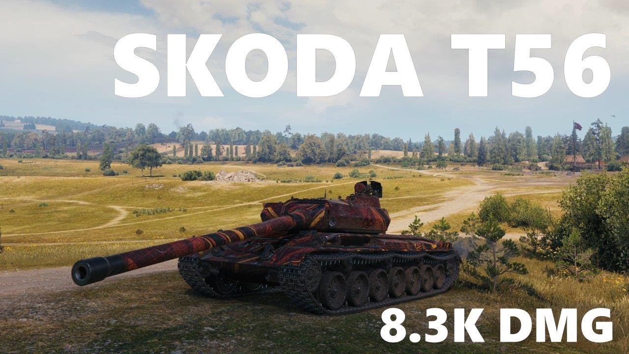 SKODA T56 and he atacks again 8.3K DMG - world of tanks complete 4K ...