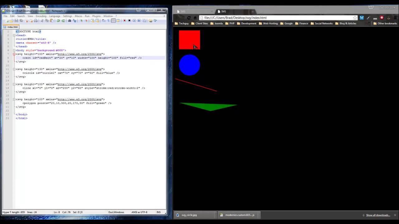HTML5 Programming Course From Scratch - Chapter 20 – HTML SVG b - YouTube