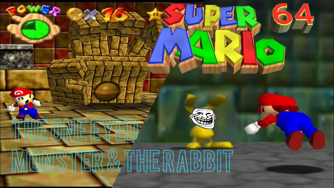 SUPER MARIO 64 - THE ONE EYED MONSTER AND THE RABBIT | Nintendo 64 ...