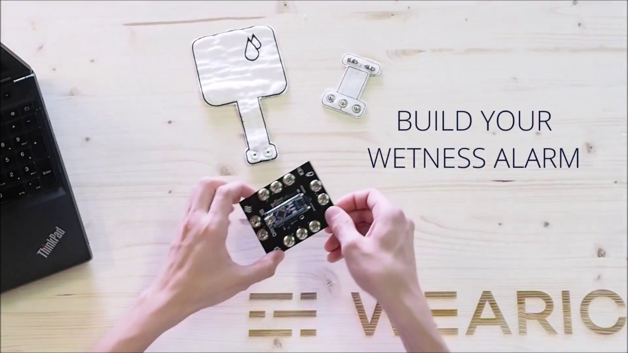 Build your own leakage Alarm - WEARIC - Textile wetness sensor ...