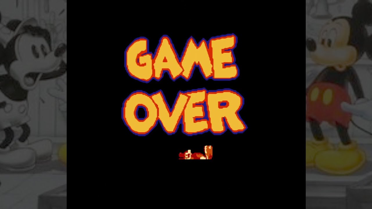 Mickey Mania 7 - Game Over (NES) - YouTube