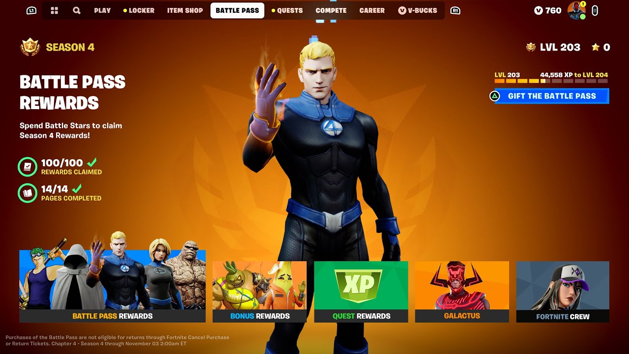 Fortnite Chapter 5 Season 4 Battle Pass Overview - YouTube