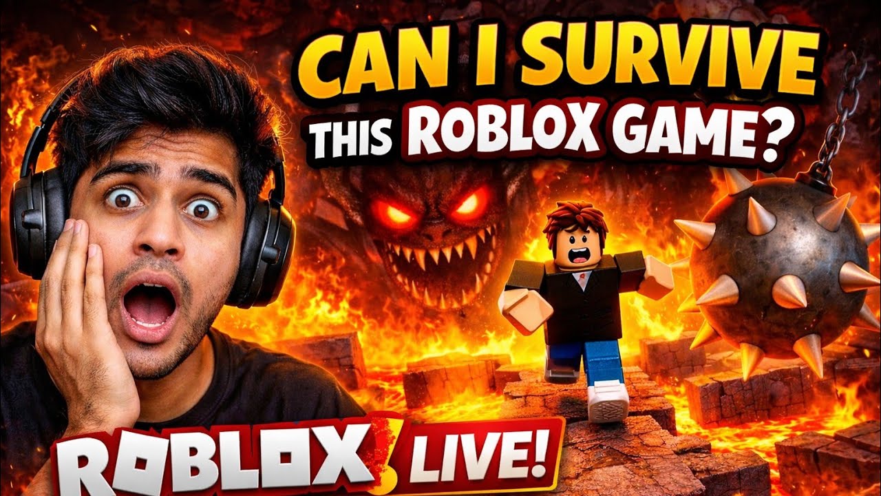 😳 Can I Survive This Roblox Game? | LIVEAaj ka Roblox challenge 🔥# ...