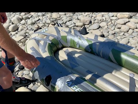 WHY IS THERE SO MANY HOLES IN OUR RAFT ??? - YouTube