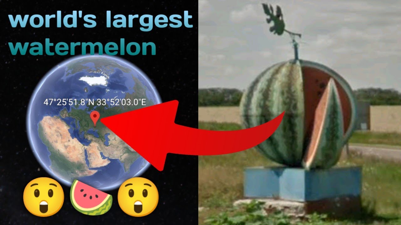 I found world's largest watermelon 🍉 on google earth 🌎#google map # ...