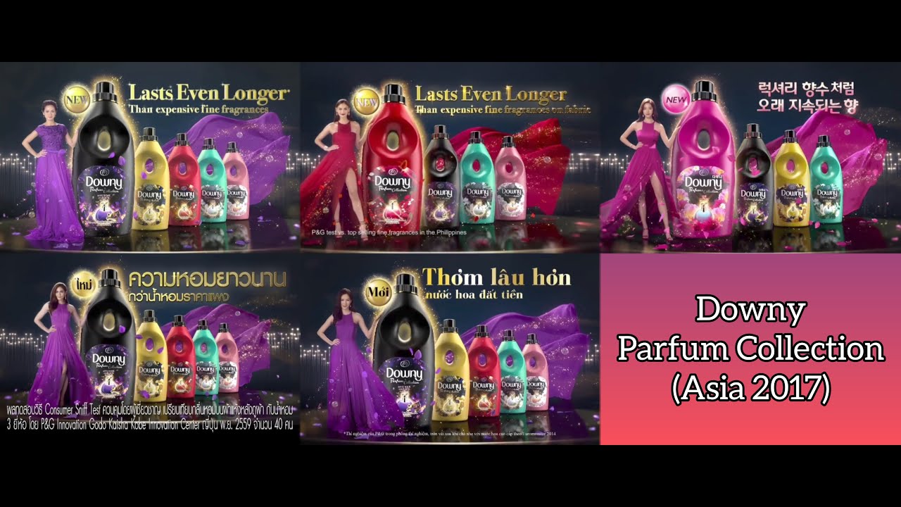 Downy Parfum Collection "Lasts Even Longer" TVC reels (Asia 2017) - YouTube