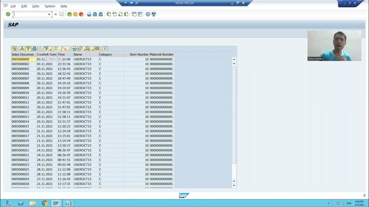 60 - ABAP OOPS - ALV by CL_GUI_ALV_GRID - Non Event Functionality - Sorting - YouTube