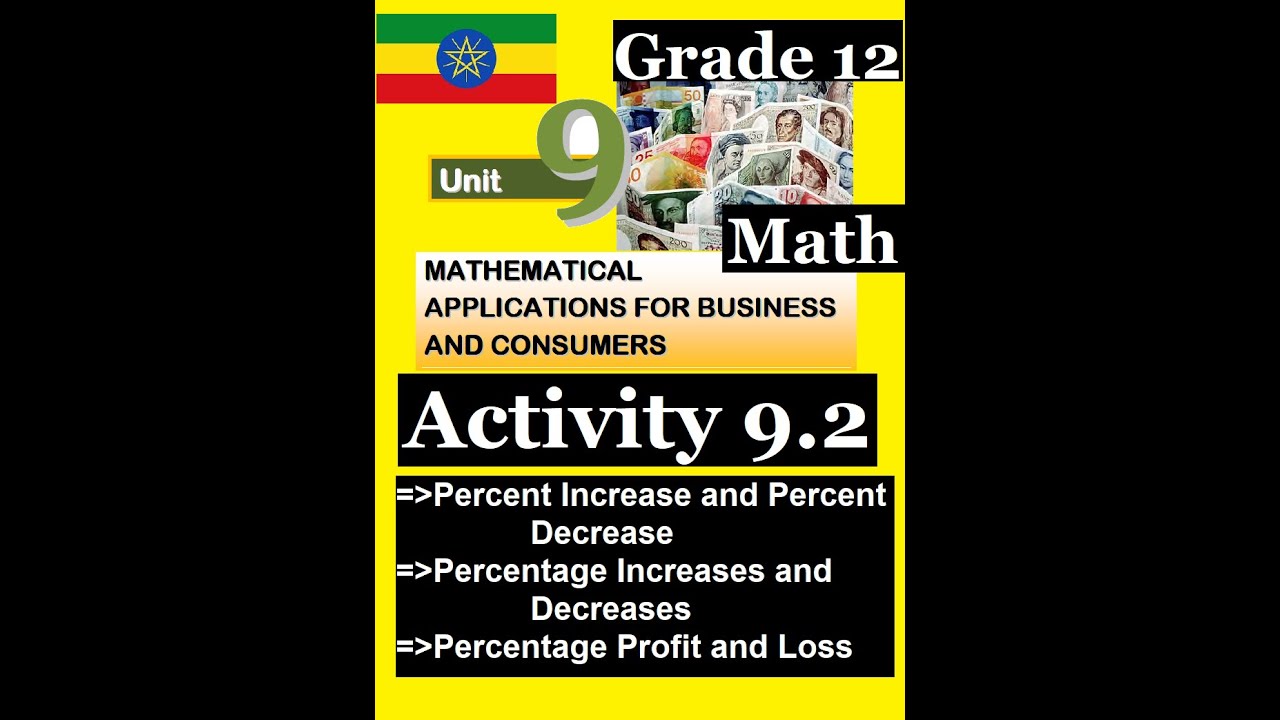 Mathematics Grade 12 Unit 9 Activity 9.2(Percentage) @mathT_21 - YouTube
