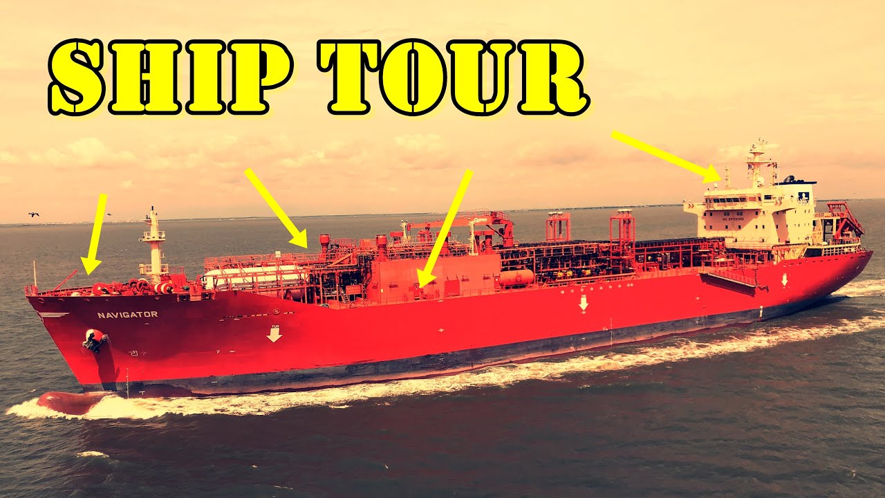 TOUR OF A SHIP - MAIN DECK - ON MERCHANT NAVY LPG TANKER - YouTube