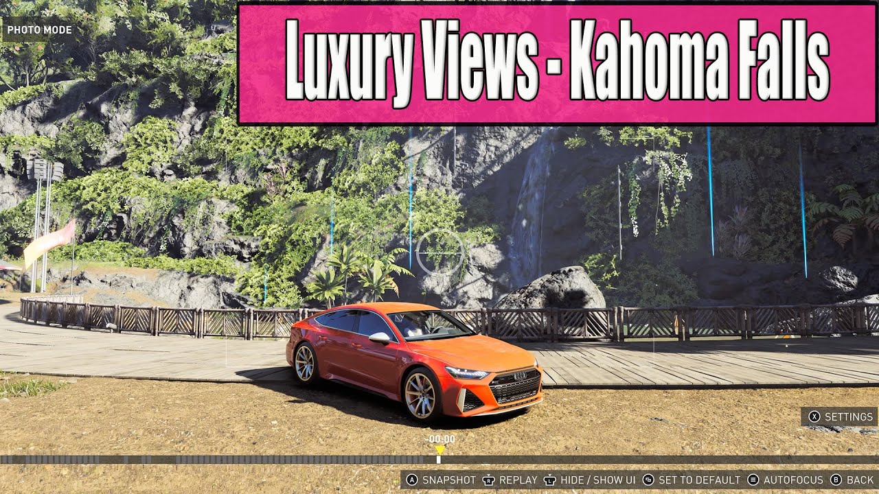 The Crew Motorfest Photo Ops Luxury Views - Kahoma Falls - YouTube