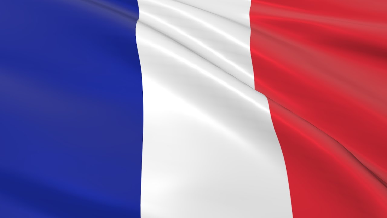 Flag of France waving in the wind - Flag animation - Motion background ...