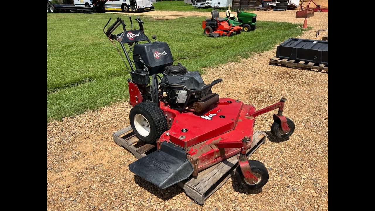 2014 Exmark Viking 48in Walk Behind Mower SN459 Lot#43 - YouTube