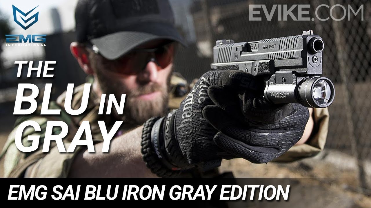 The BLU in Gray - EMG SAI BLU Iron Gray Edition - YouTube