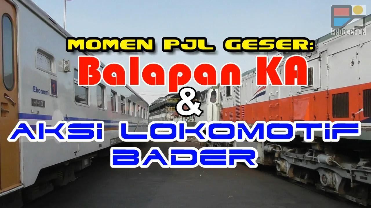 Momen Unik: Balapan KA dan Aksi Loko Bader di PJL Geser Malioboro - YouTube
