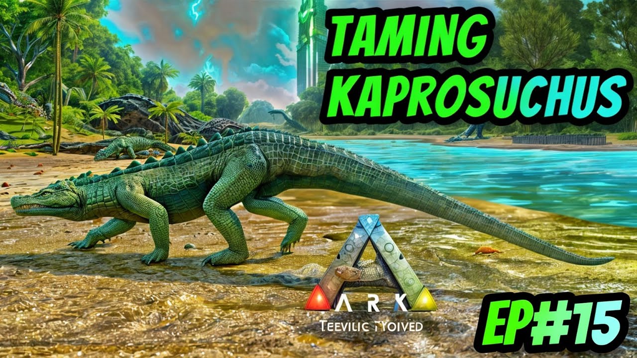 Ark Survival Evolved || Taming Kaprosuchus😯 || The Island || Ep#15 ...
