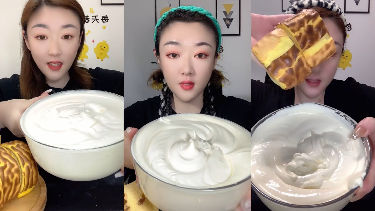 do you like cake? 생크림 케이크를 먹어 - YouTube