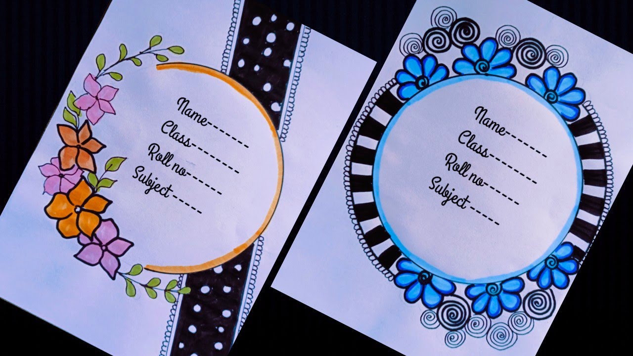 2 Circle ⭕ Design For Project /Project Work Designs /Project Design ...