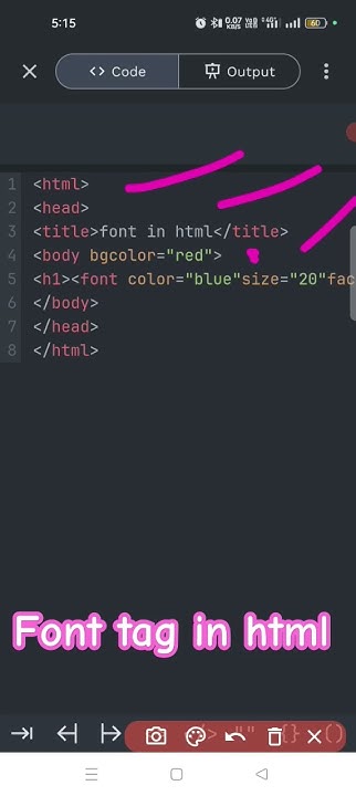 Font Tag In Html5 Htmltutorial Htmlcss Htmlcode Htmlelements Htmlcourseinhindi Youtube