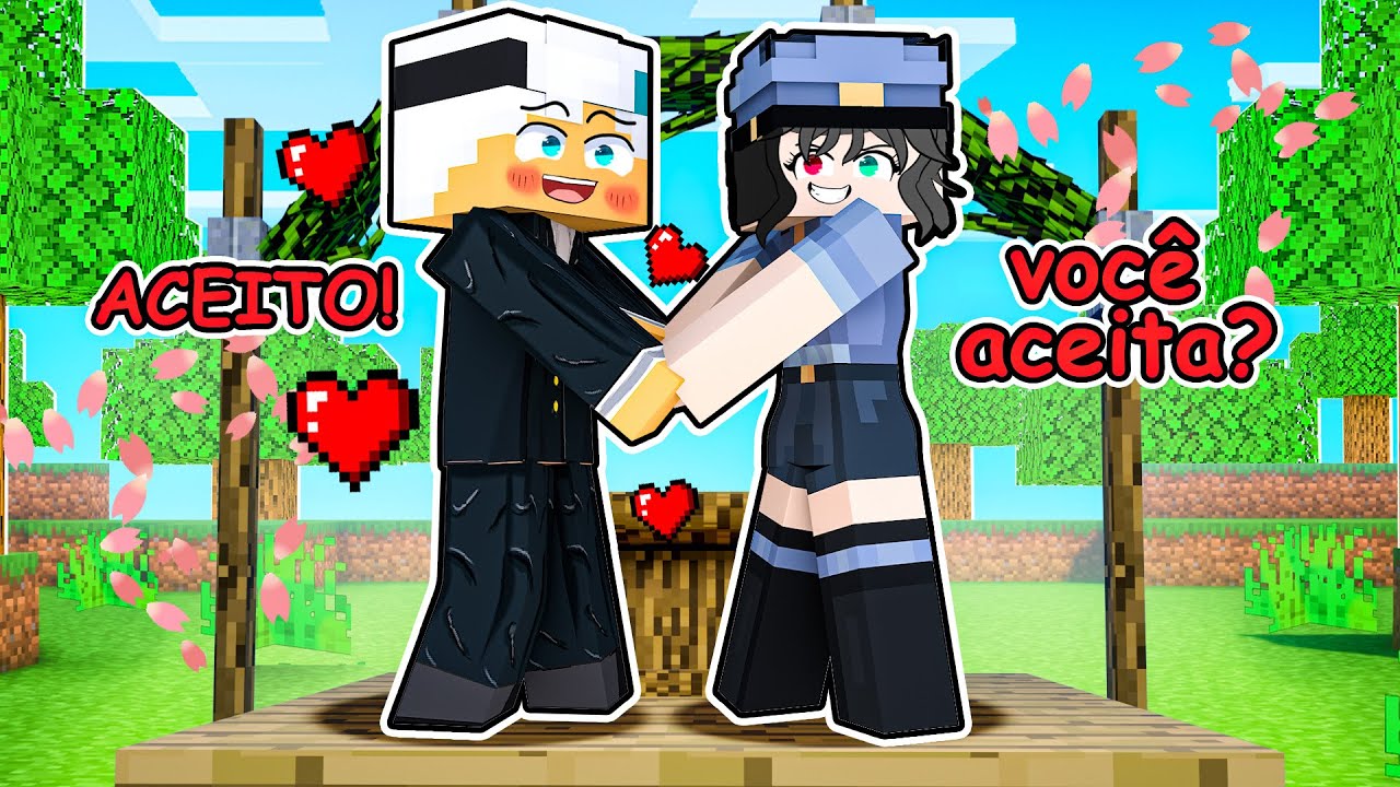 A MENINA POLICIAL me PEDIU EM CASAMENTO no Minecraft - YouTube