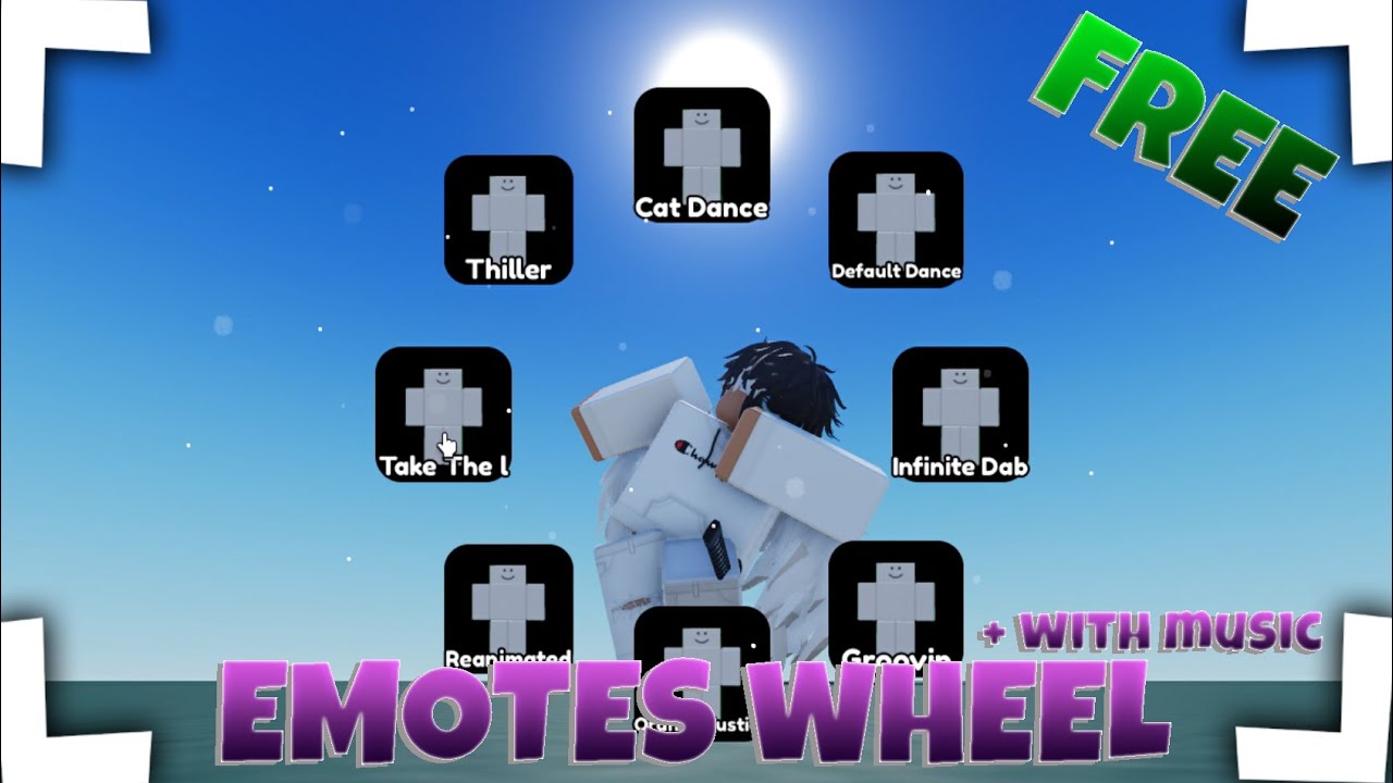 Emotes Wheel System With Music Free Model | Roblox Studio, Giveaway ...