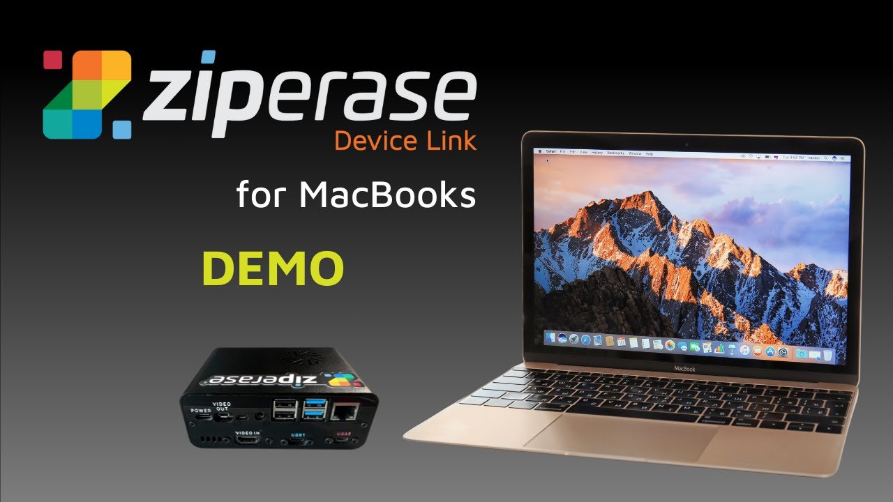 Ziperase - Device Link Mac - Demo - YouTube