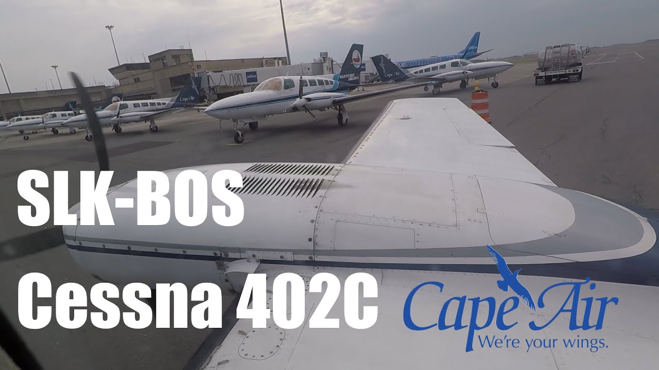Trip Report I Cape Air I Saranac Lake to Boston I Cessna 402C - YouTube
