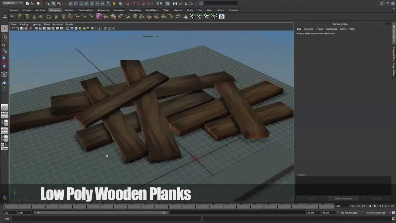 Low Poly Wooden Planks - YouTube