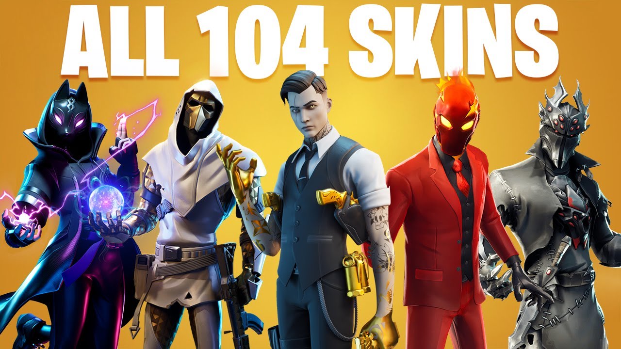 FORTNITE ALL LEGENDARY SKINS (All 14 Season Skins) - YouTube