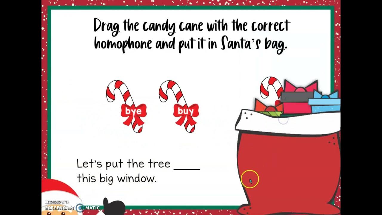 Christmas Homophones Boom Cards - YouTube