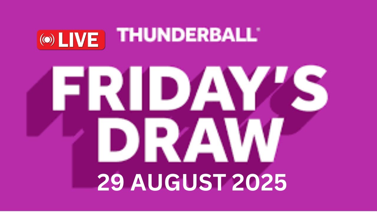 National Lottery Thunderball draw live tonight results from Friday 29 ...