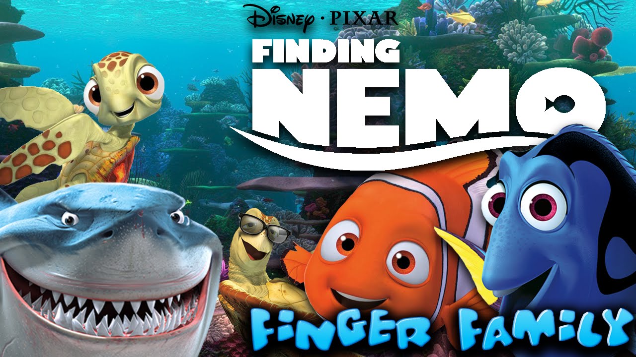 Finger Family Song Disney World Collection Characters Finding Nemo ...