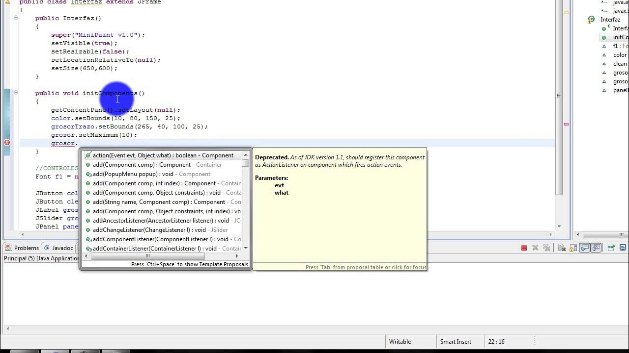 Mini Paint en Java - Parte 1 - YouTube