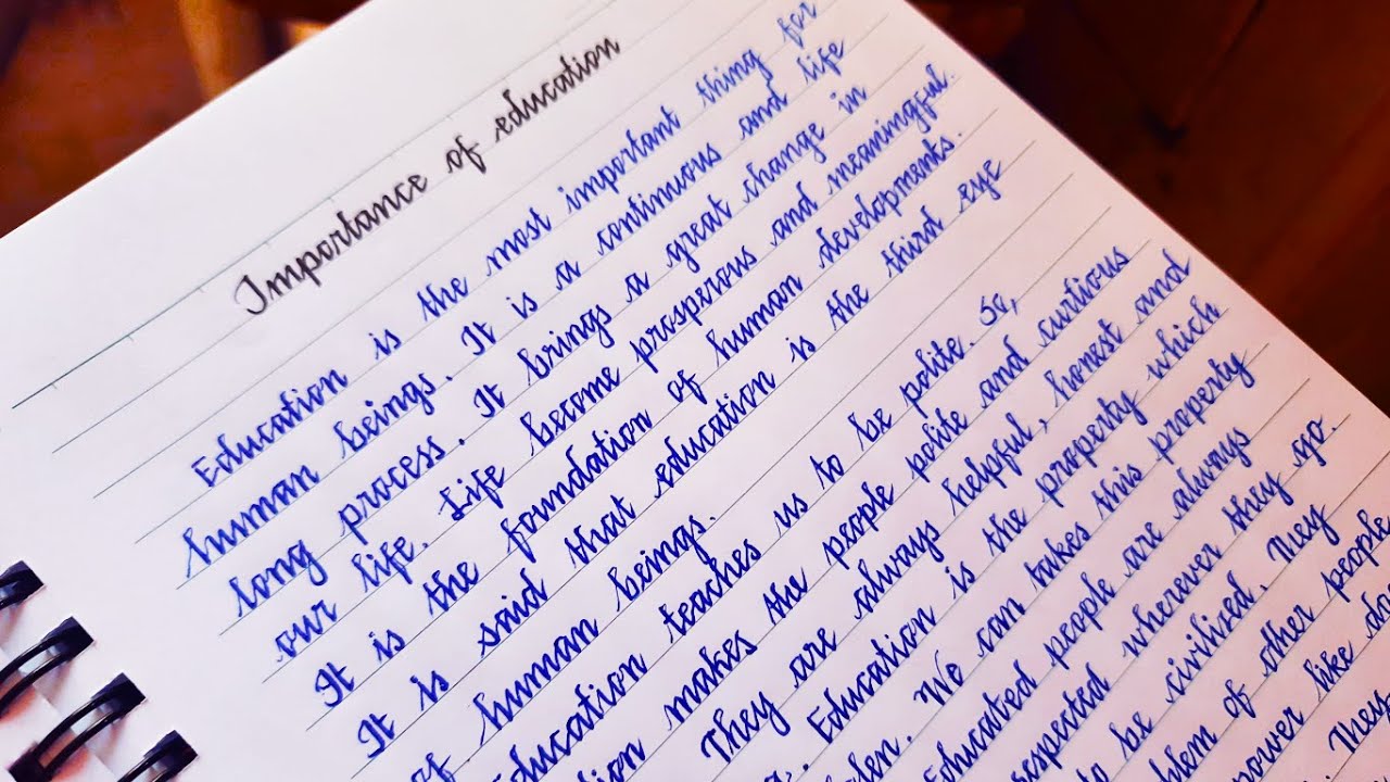 English Essay : Importance of Education | Beautiful English Sharp Edge ...