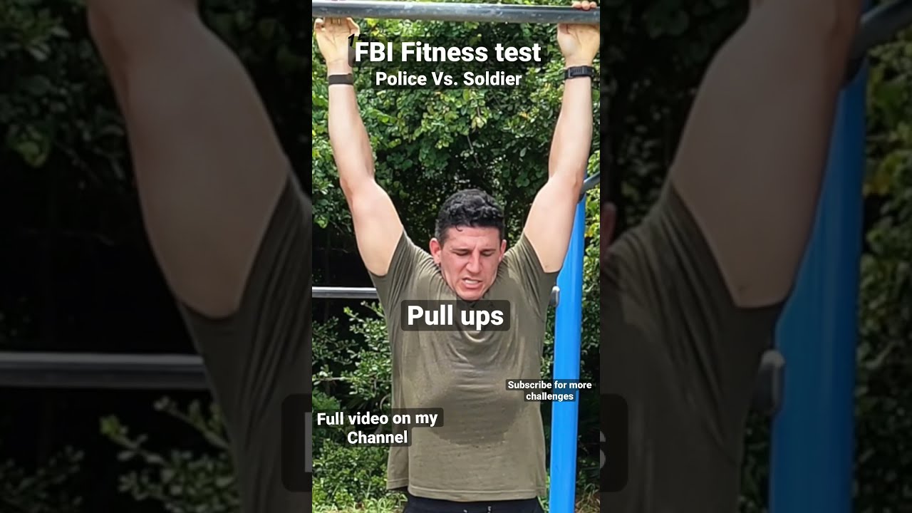 FBI FITNESS TEST | Soldier Vs. Police officer #shorts - YouTube