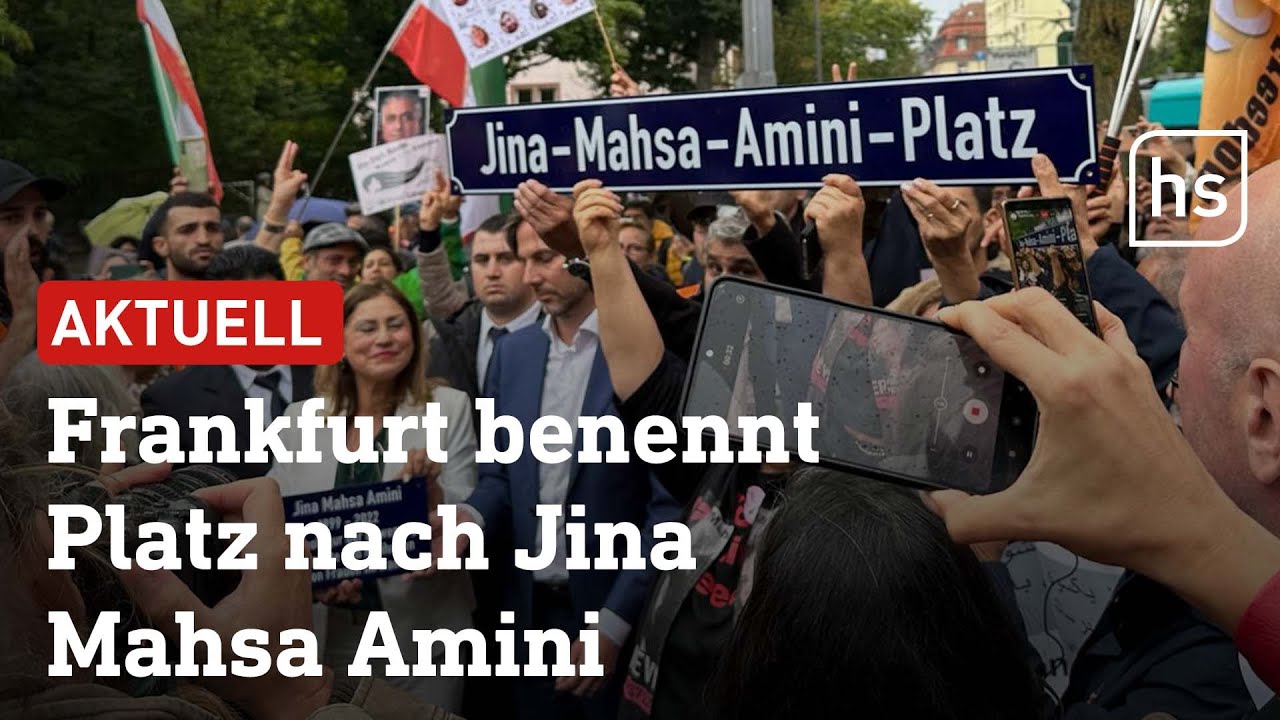 Frankfurt erinnert an "heldenhafte" Jina Mahsa Amini | hessenschau ...