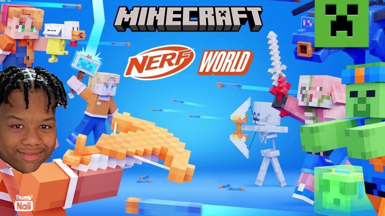 Minecraft Nerf World - YouTube