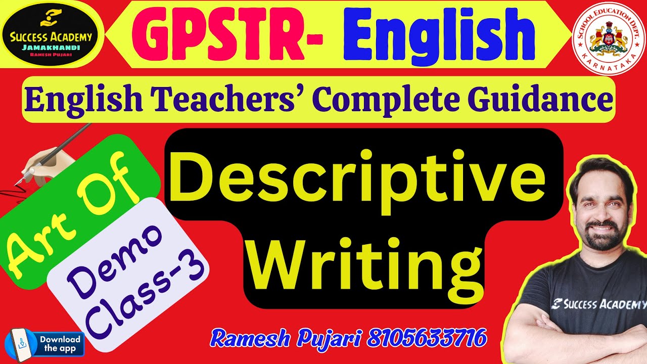 GPSTR Eng DESCRIPTIVE Writing Class 3 |By Ramesh Pujari | 8105633716 # ...