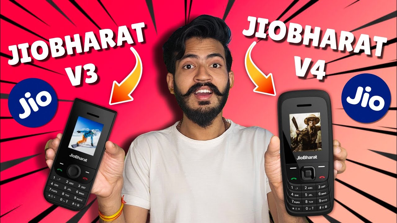 Jio's New Feature Phones: Jio Bharat V3 & Jio Bharat V4 Review 🔥 - YouTube