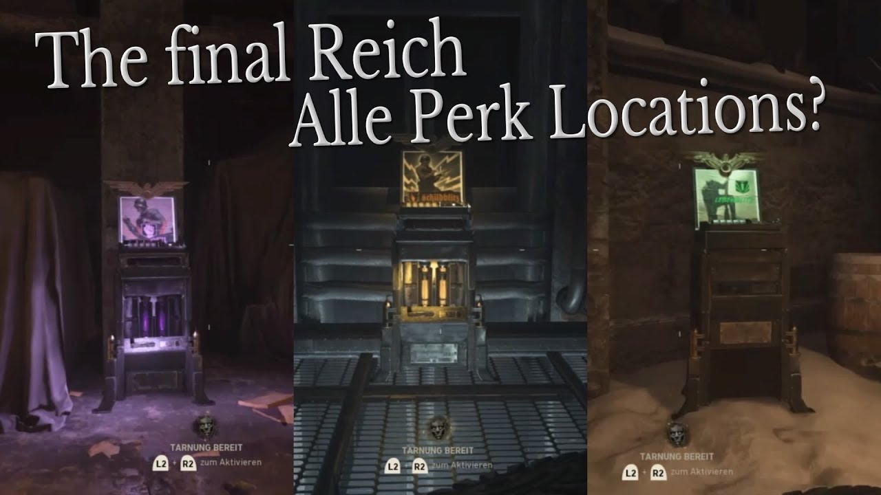 The final Reich alle Perk locations | WW2 Zombies Tutorial deutsch ...