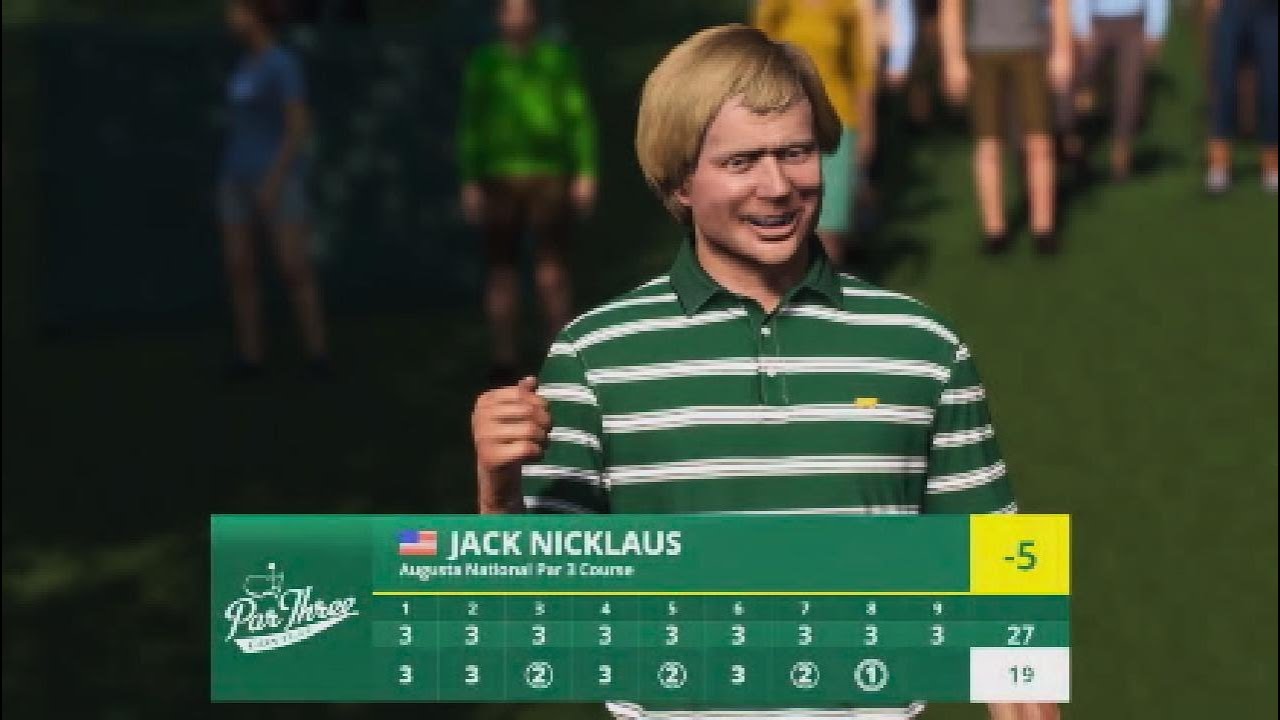EA Sports PGA Tour - Jack Nicklaus @TheMastersAugusta Par 3 event 2024 - YouTube